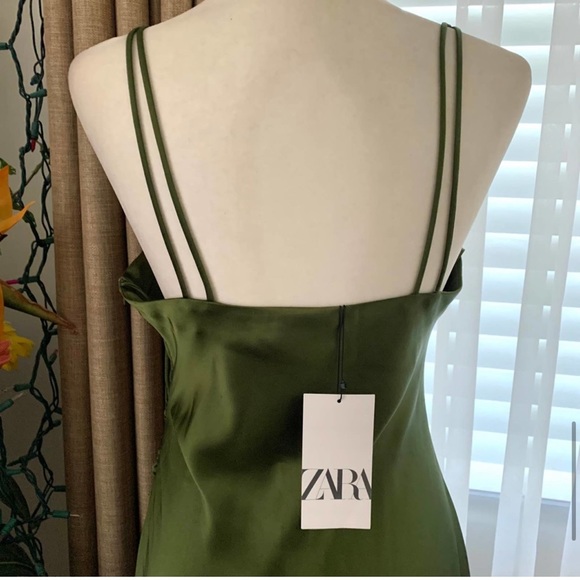 Zara | Dresses | Zara Satin Effect Dress | Poshmark